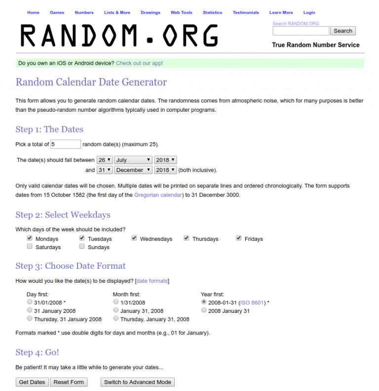 5 online tools for random data - Tech 101